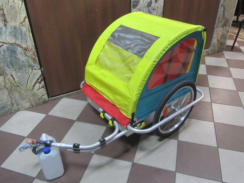 Przyczepa Riksza Rowerowa Dla 2Dzieci LEGGERO 60KG - 8886637439 ...