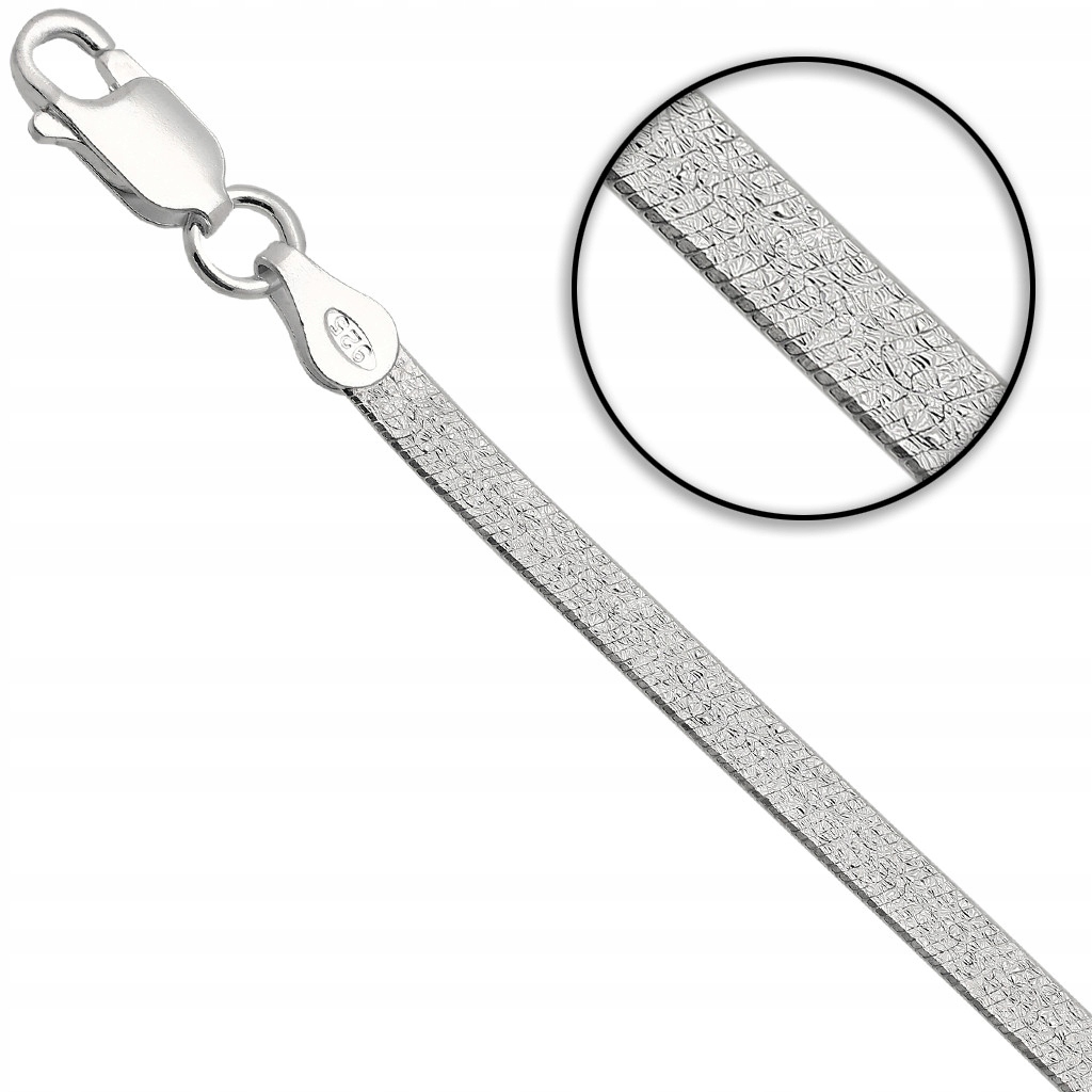 Łańcuszek srebrny Taśma 50cm 3.3mm 925 - 13875395322 - oficjalne archiwum Allegro