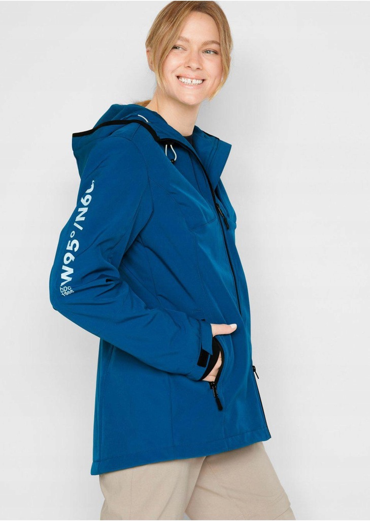 BONPRIX _LZ LS1 NIEBIESKA KURTKA SOFTSHELL _/ 48 - 13592863904 - oficjalne archiwum Allegro