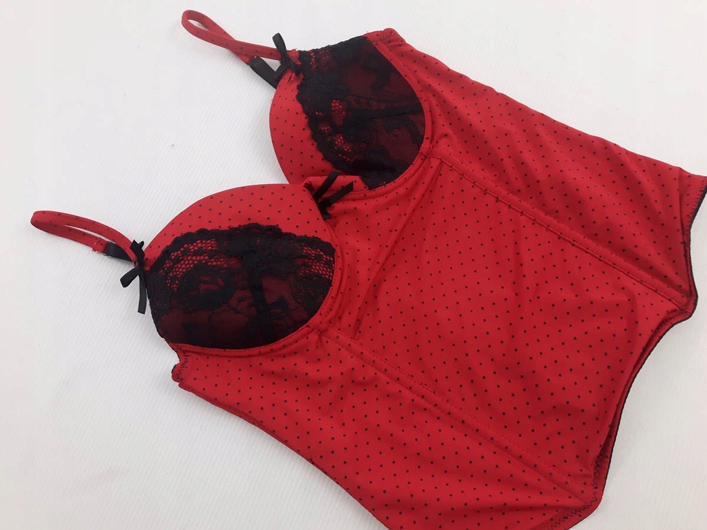 Sekswony GORSET w groszki RETRO pin up _ 7C - 12733896911 - oficjalne ...