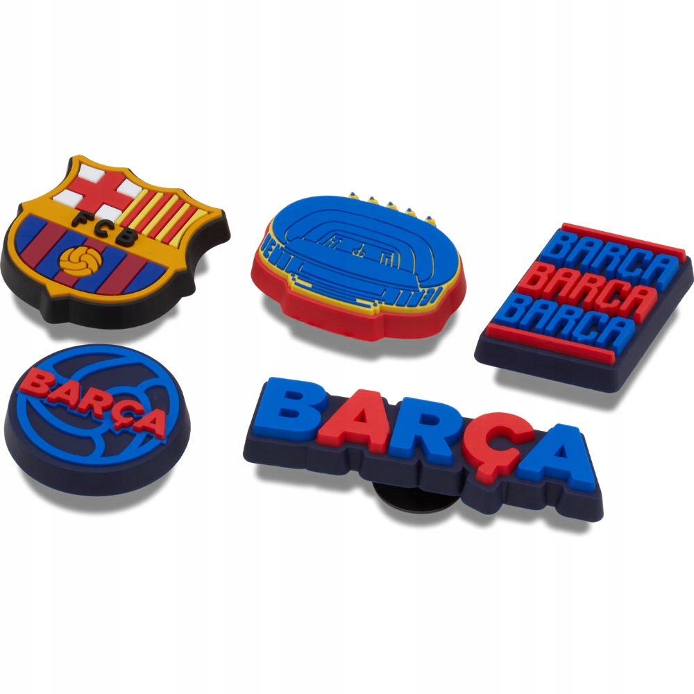 JIBBITZ CROCS PRZYPINKI DO BUTÓW KLAPEK KROKS ZESTAW 5 PACK BARCELONA ...