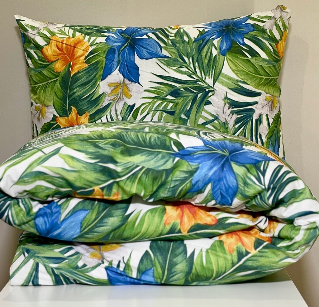 Pościel Bawełniana Anmar 160x200 - Tropikalny Wzór Hibiskusy - 17352585575 - oficjalne archiwum ...