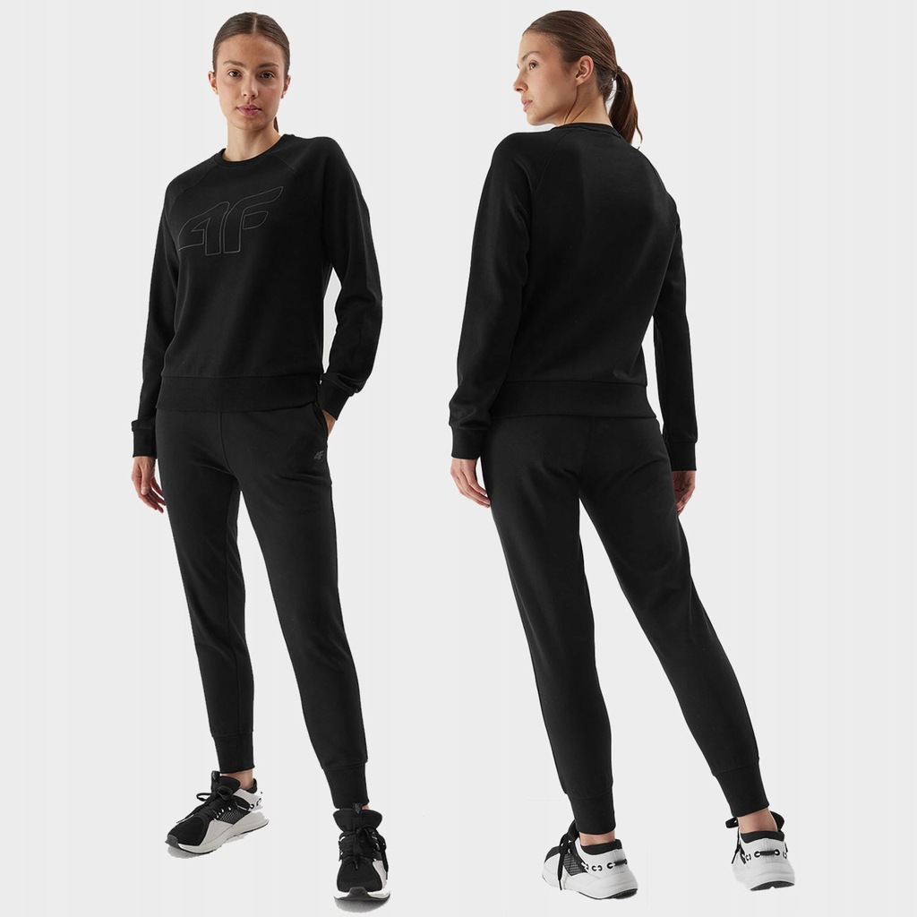 SPODNIE DRESOWE DAMSKIE 4F DRESY JOGGERY SPORTOWE BAWEŁNA AW23F474 ...