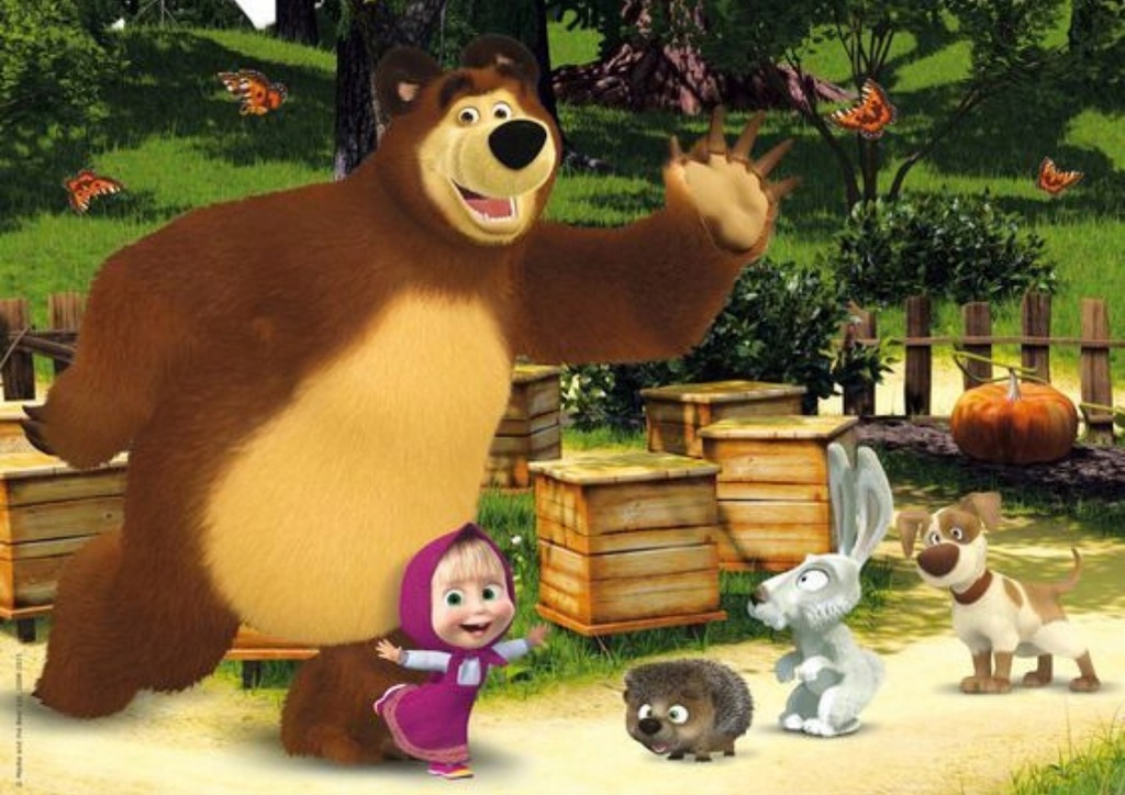 OPŁATEK NA TORT URODZINOWY MISZA I MASZA A4+GRATIS - 9829662299 - oficjalne archiwum Allegro