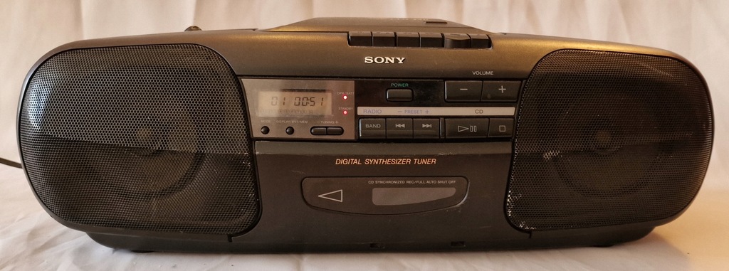 RADIOMAGNETOFON CD SONY CFD-340 - 12899500711 - oficjalne archiwum Allegro