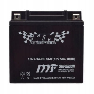 AKUMULATOR 12N7-3A-BS motocykl quad 7Ah 12V 100A - 13416662098 ...