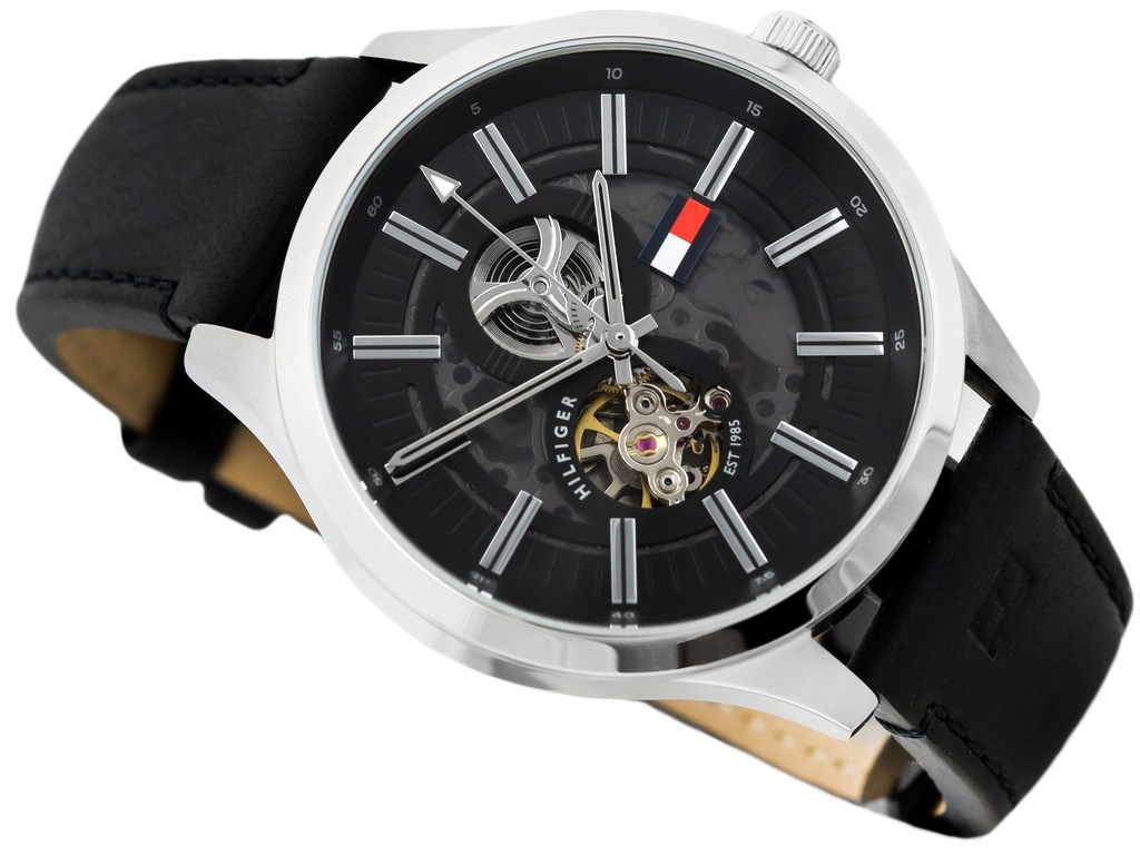 MĘSKI ZEGAREK TOMMY HILFIGER 1791641 AUTOMATIC - 11462912286 ...