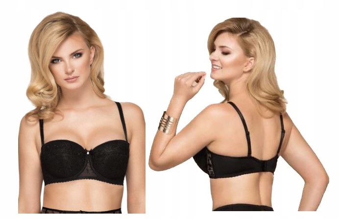 Konrad biustonosz bardotka New Margot czarny 80E - 12956848708 - oficjalne archiwum Allegro