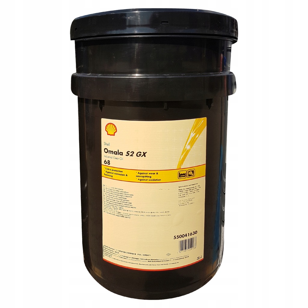 OLEJ PRZEKŁADNIOWY SHELL VG68 DIN 51517-3 CLP 20L - 7837991005 ...