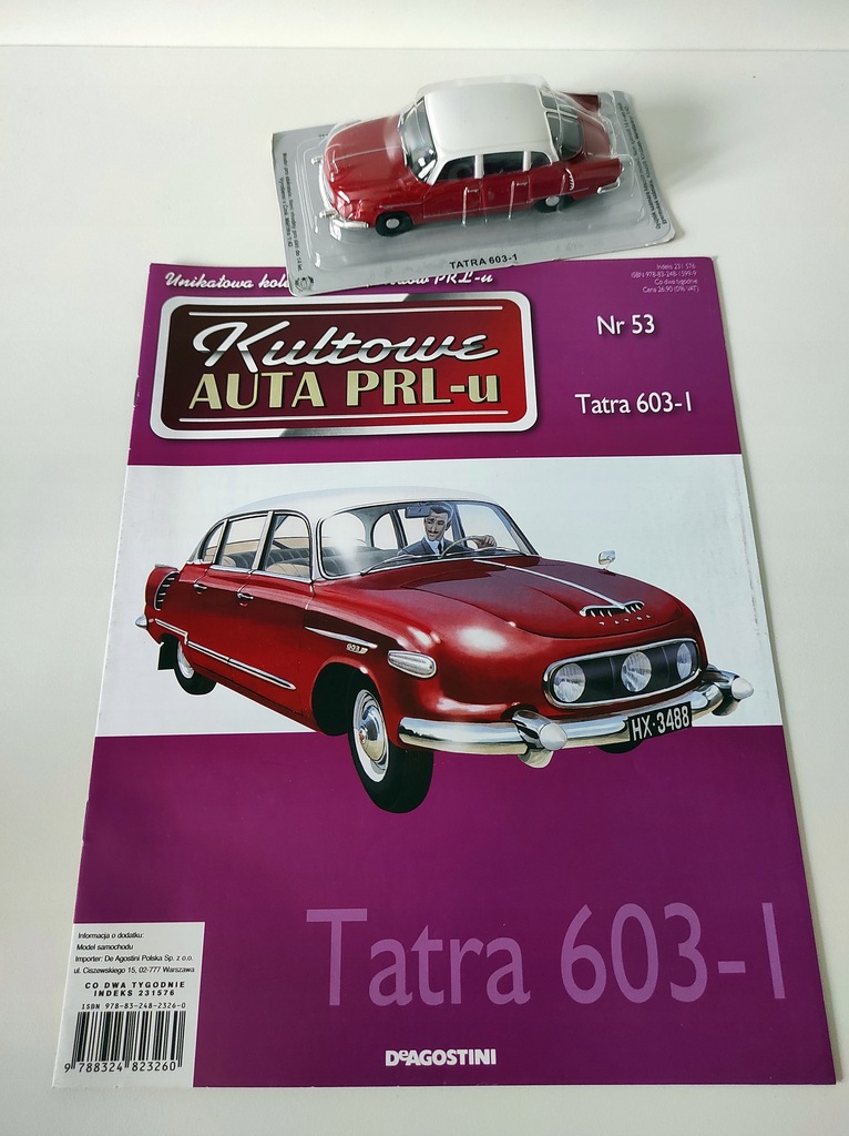 TATRA T603-1 Kultowe Auta PRL-u DeAgostini 1:43 - 13454525858 - oficjalne archiwum Allegro