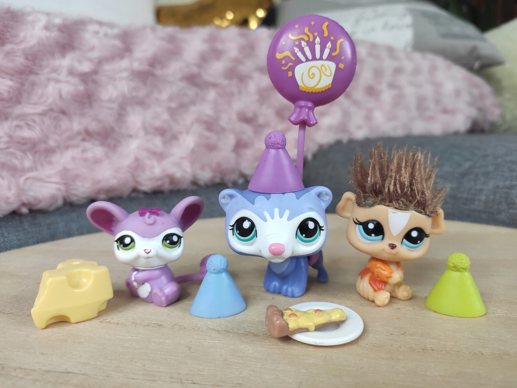 LPS Littlest Pet Shop zestaw urodziny fretka #2490 - 11311351077 ...