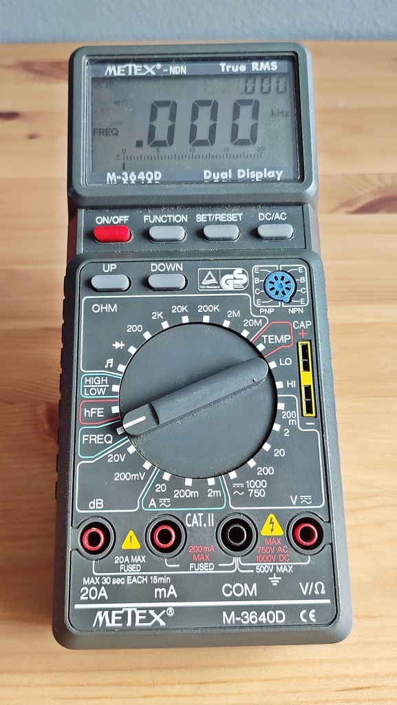 Digital multimetr METEX M-3640D - 11430034157 - oficjalne archiwum Allegro