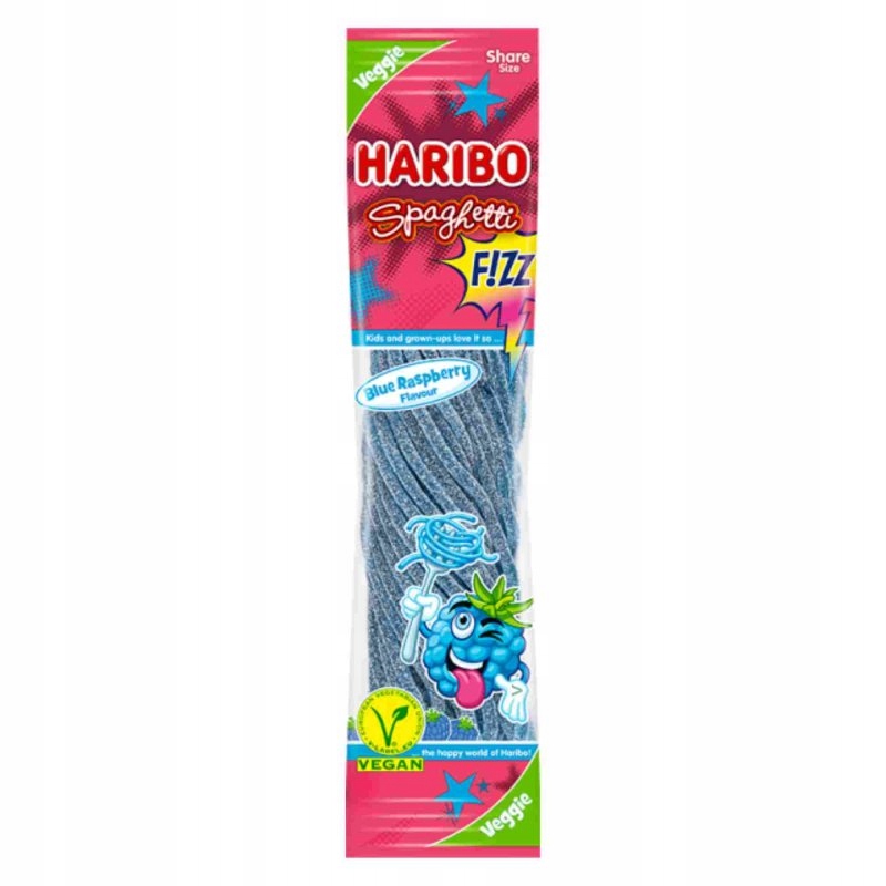 Haribo Spaghetti Blue Raspberry Fizz 200 g z De - 11261668688 ...