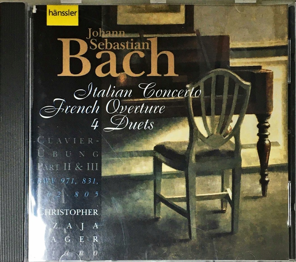 CD JOHANN SEBASTIAN BACH ITALIAN CONCERTO - 11513588242 - oficjalne ...