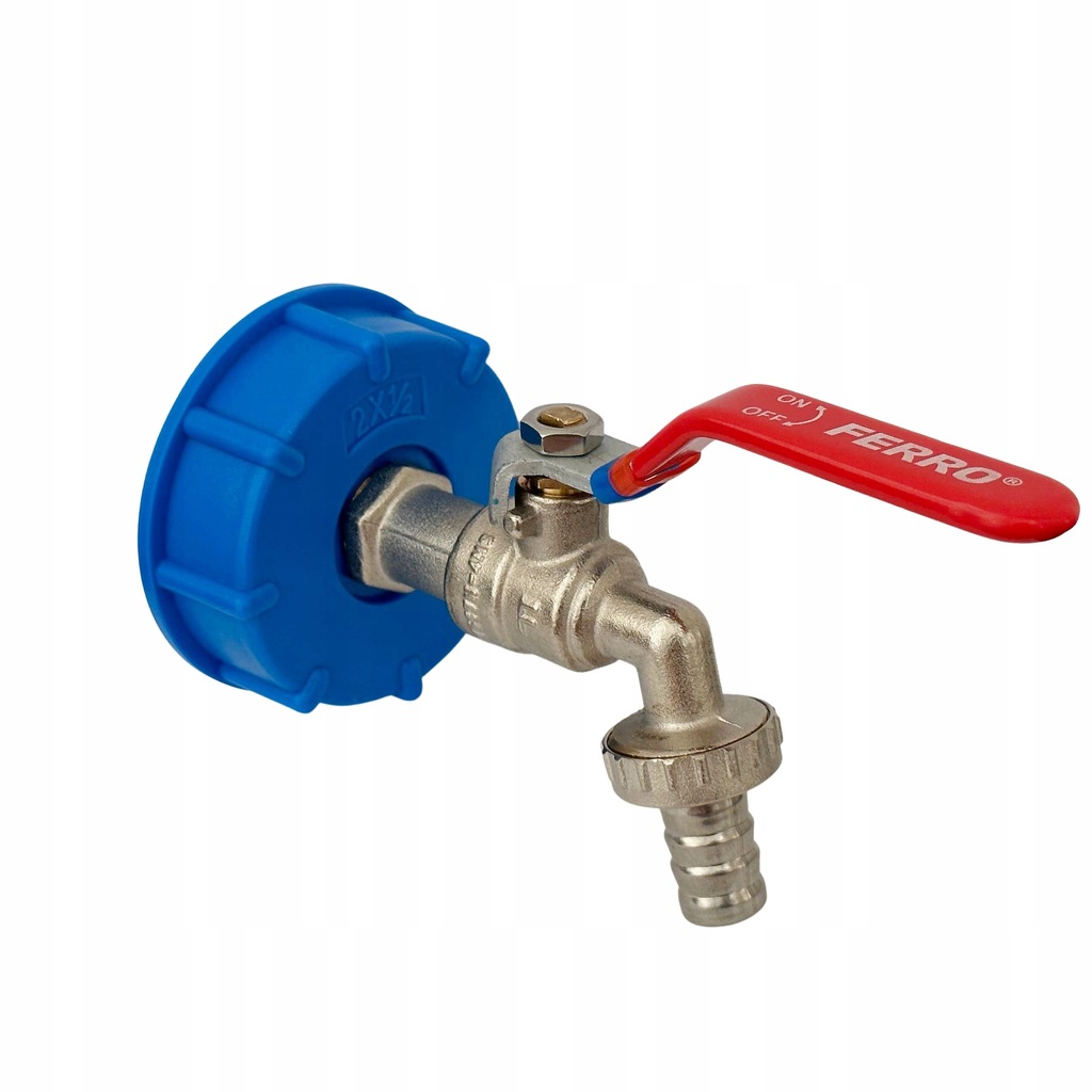 Zawór Kran Ferro 1/2 Korek IBC Mauzera Beczki 1000 - 13353738813 - oficjalne archiwum Allegro