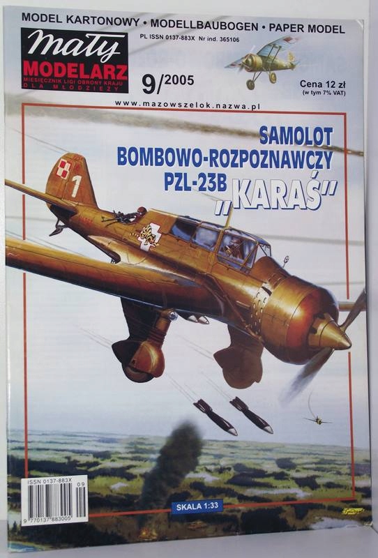 MAŁY MODELARZ 9/2005 PZL-23B KARAŚ - 12831527937 - oficjalne archiwum ...