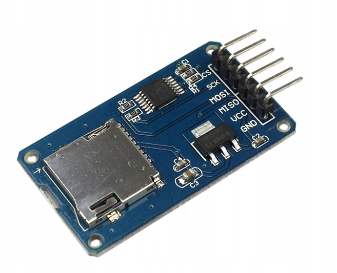 Moduł czytnika kart MicroSD micro SD Arduino RPi - 12319259929 ...