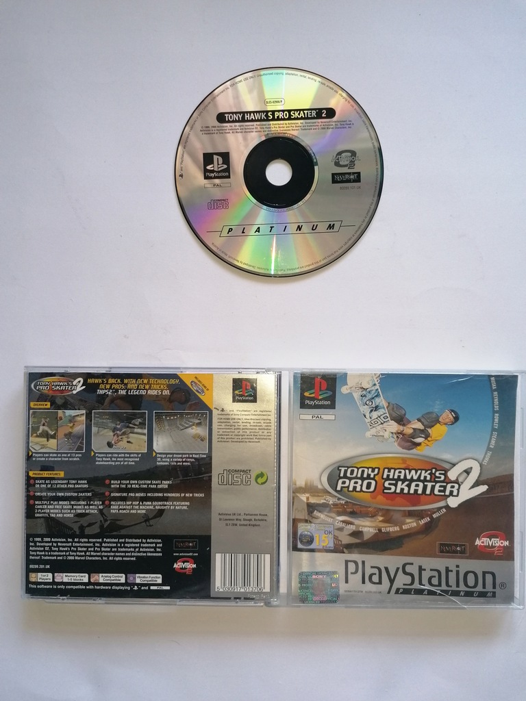TONY HAWK`S PRO SKATER 2 PSX PS1 - 13504982190 - oficjalne archiwum Allegro