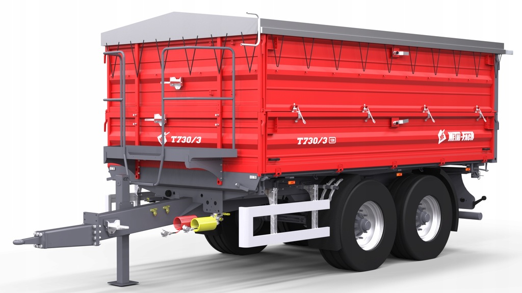 PRZYCZEPA ROLNICZA METAL-FACH T730/2 10 TON TANDEM - 8856926007 - oficjalne archiwum Allegro