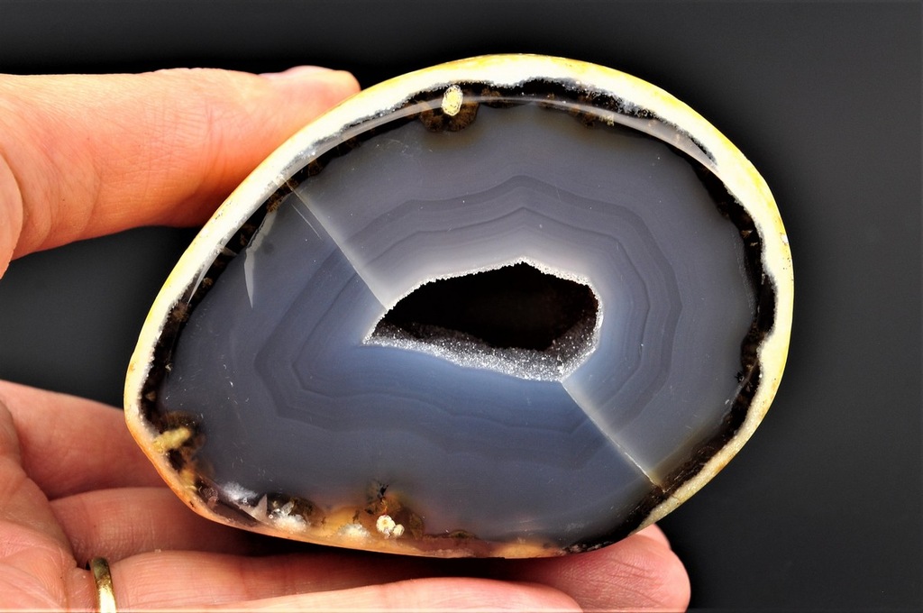 M.K.CAPAR_NATURALNY AGAT Z GEODĄ POLEROWANY AN8 - 12597932634 ...