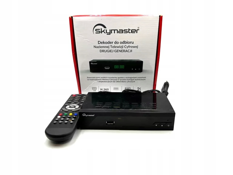 DEKODER SKYMASTER STB M265 DVB-T2/HEVC/H.265 - 13158003281 - oficjalne archiwum Allegro