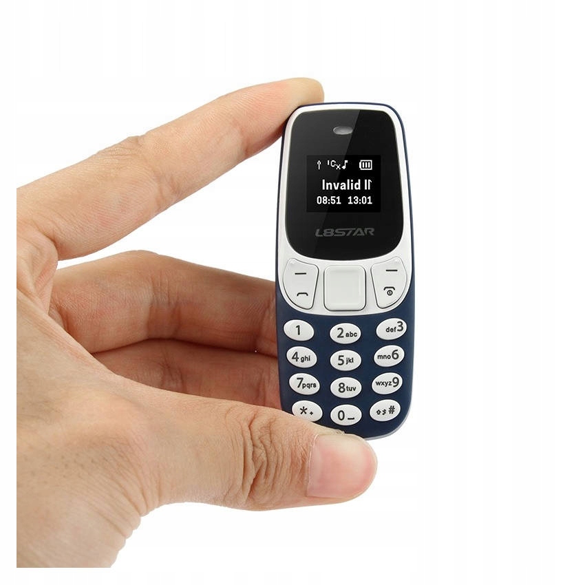 Mini Telefon Komórkowy L8STAR BM10 Granatowy Bt - 12212048798 ...