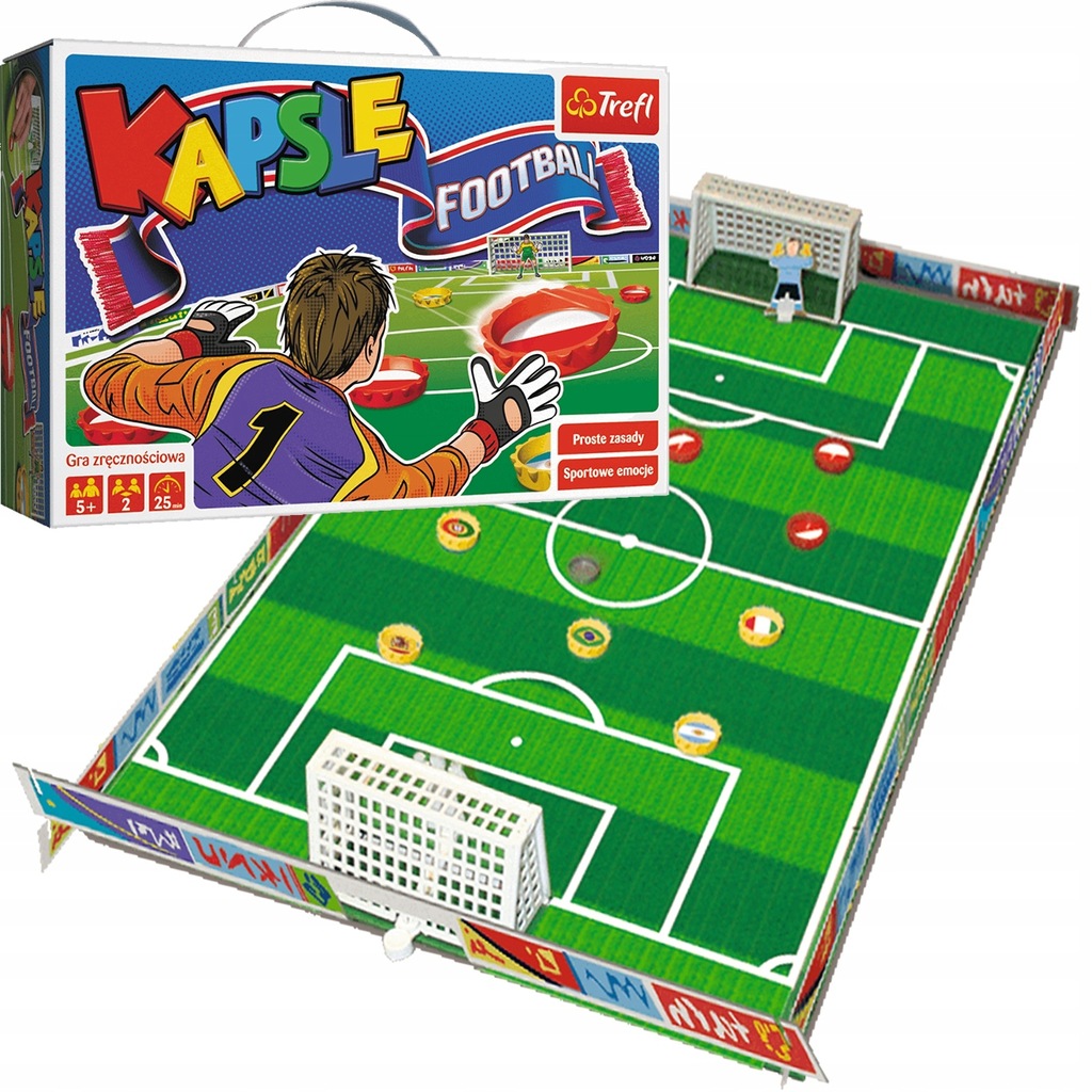 GRA ZRĘCZNOŚCIOWA KAPSLE PIŁKA NOŻNA PLASZA DO GRY - 9119864349 ...