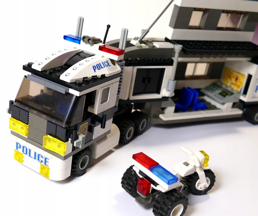 LEGO CITY 7034 POLICYJNY WÓZ TRANSMISYJNY używany - 12097325997 ...