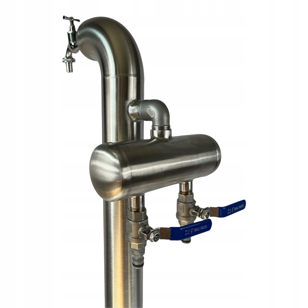 Hydrant ogrodowy 009-01 kran INOX 100CM do ogrodu - 11980928361 - oficjalne archiwum Allegro