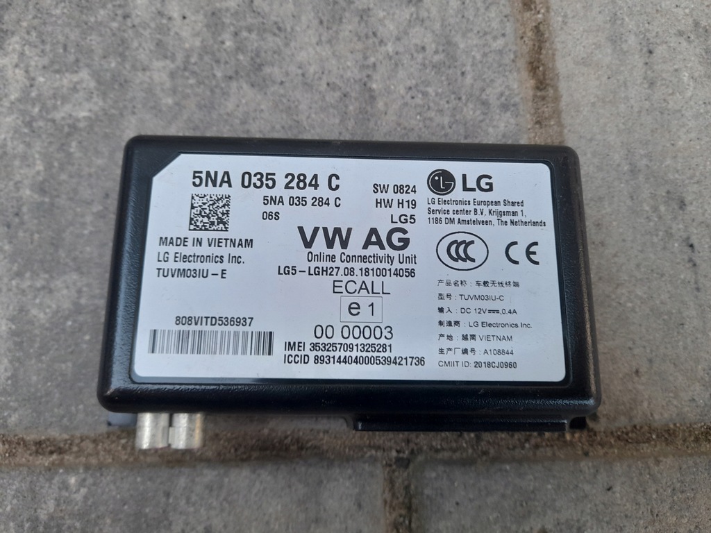 MODUŁ STEROWNIK ONLINE AUDI VW 5NA035284C - 12015788559 - oficjalne ...