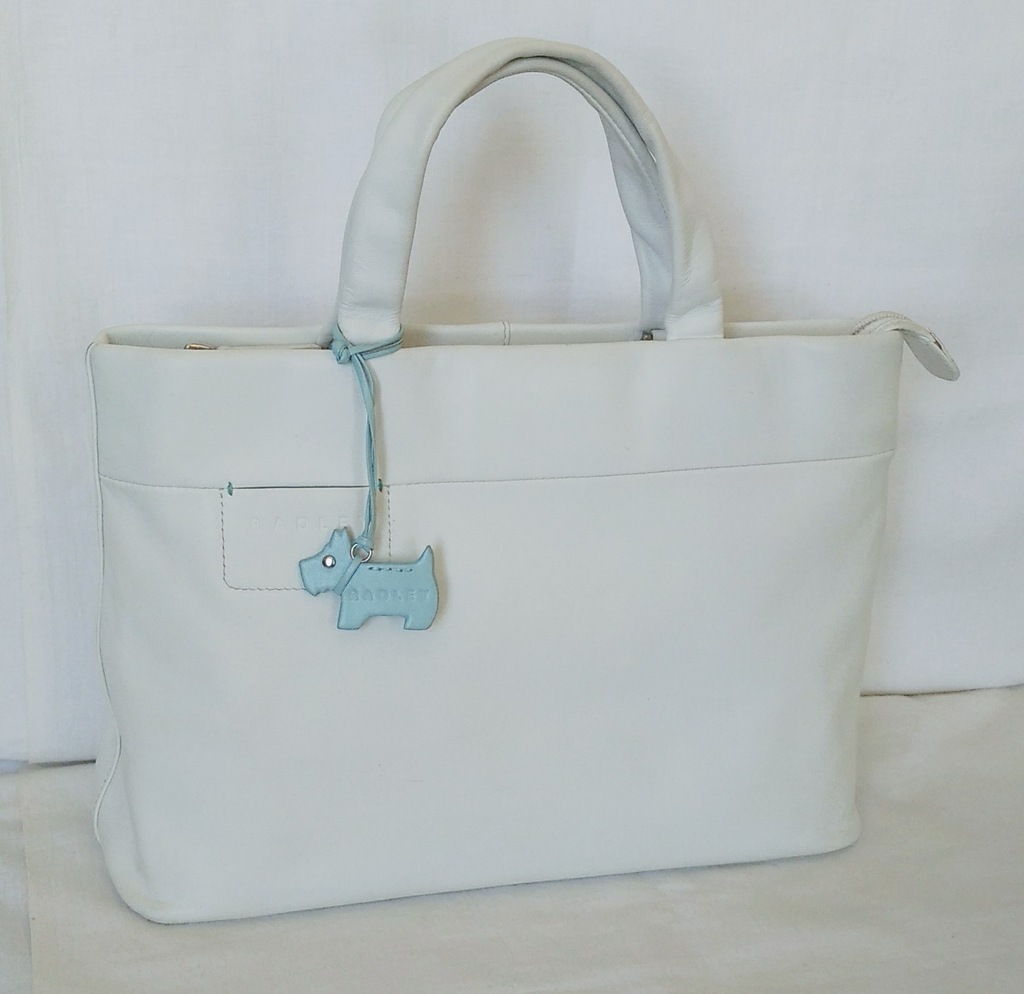 RADLEY biała skórzana torebka do ręki jak nowa - 7897650183 - oficjalne ...
