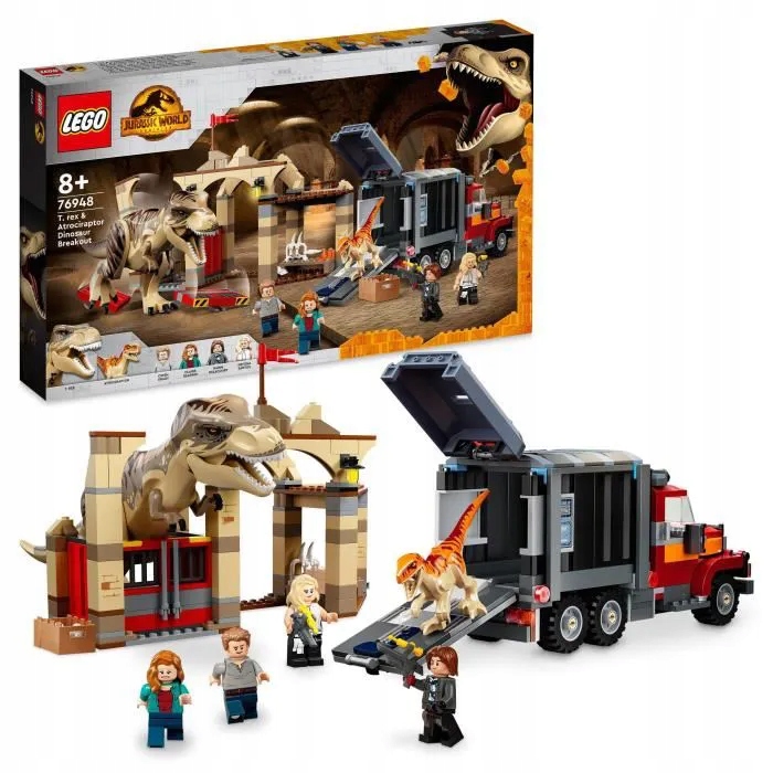 LEGO 76948 Jurassic World Ucieczka T. Rexa i atroc - 12737216821 ...