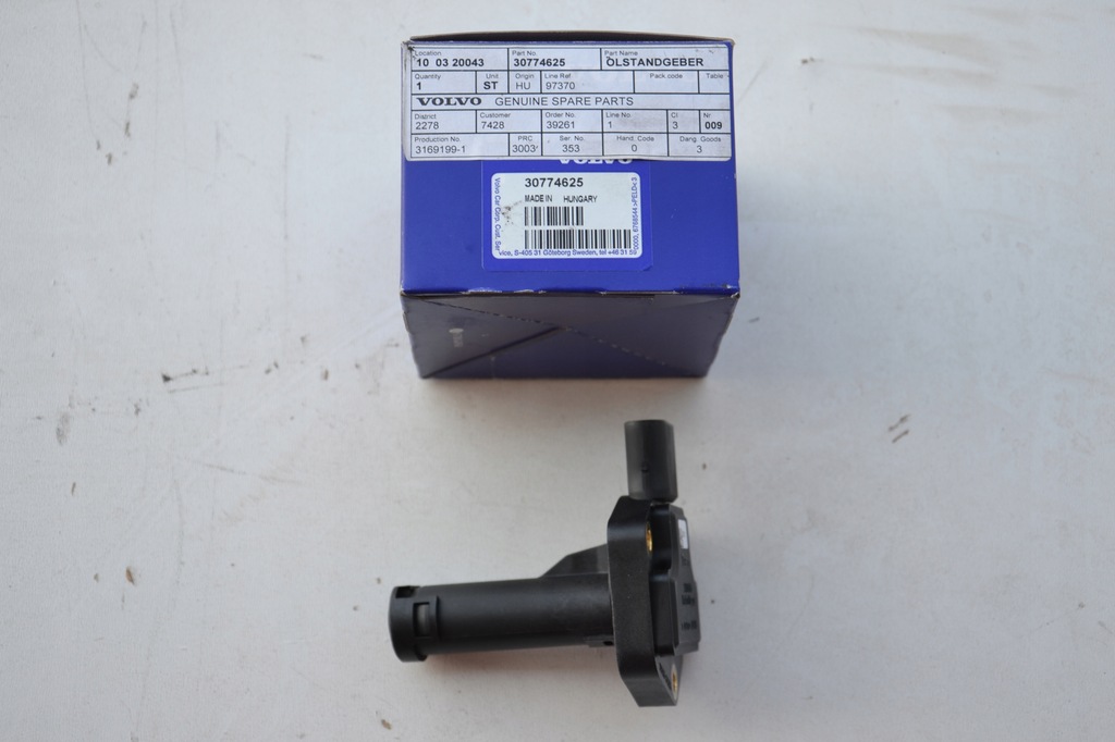 Volvo XC60 XC70 V70 czujnik poziomu oleju 30774625 - 12287796994 ...