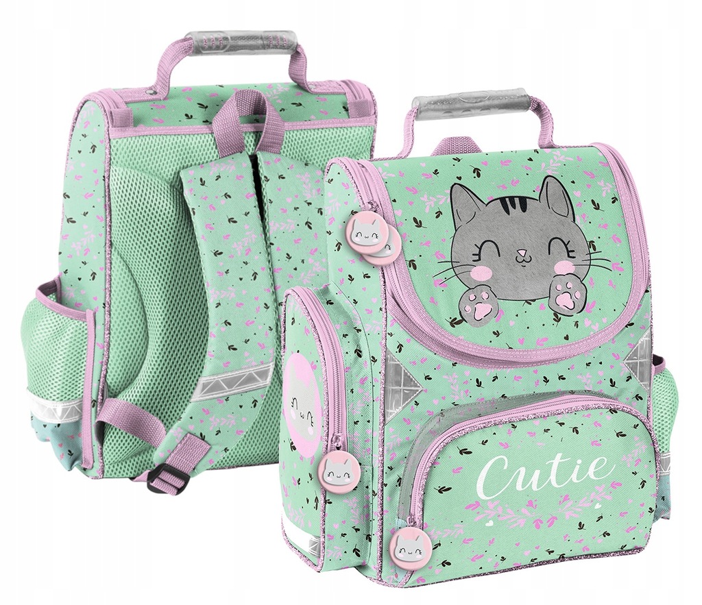 Tornister szkolny Kotek Kot dla dziewczynki 1 kl - 10771048895 - oficjalne archiwum Allegro