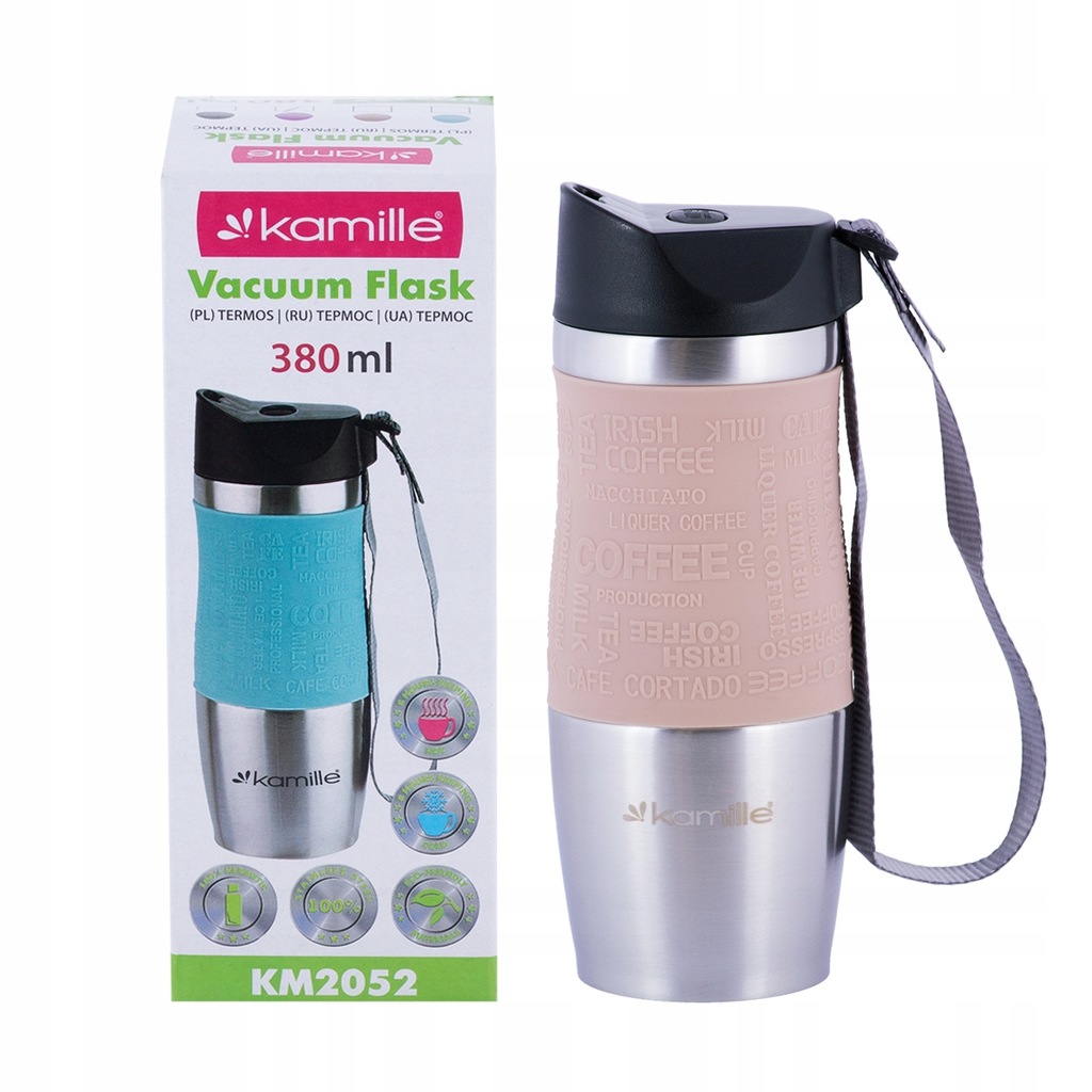 TERMOS BIDON Kubek termiczny BUTELKA DO KAWY 380 - 11147032925 - oficjalne archiwum Allegro