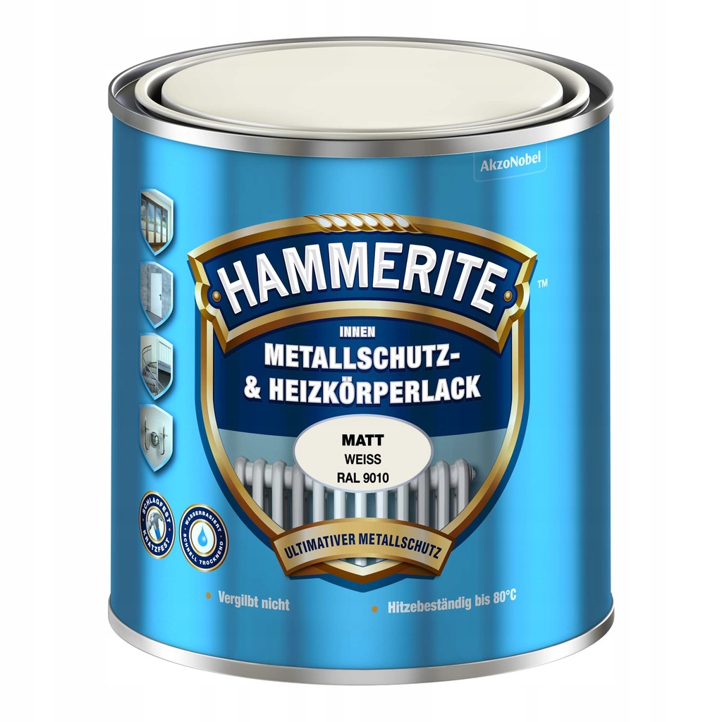 Hammerite Farba do grzejników biała matowa 0,5 L - 14191243360 ...