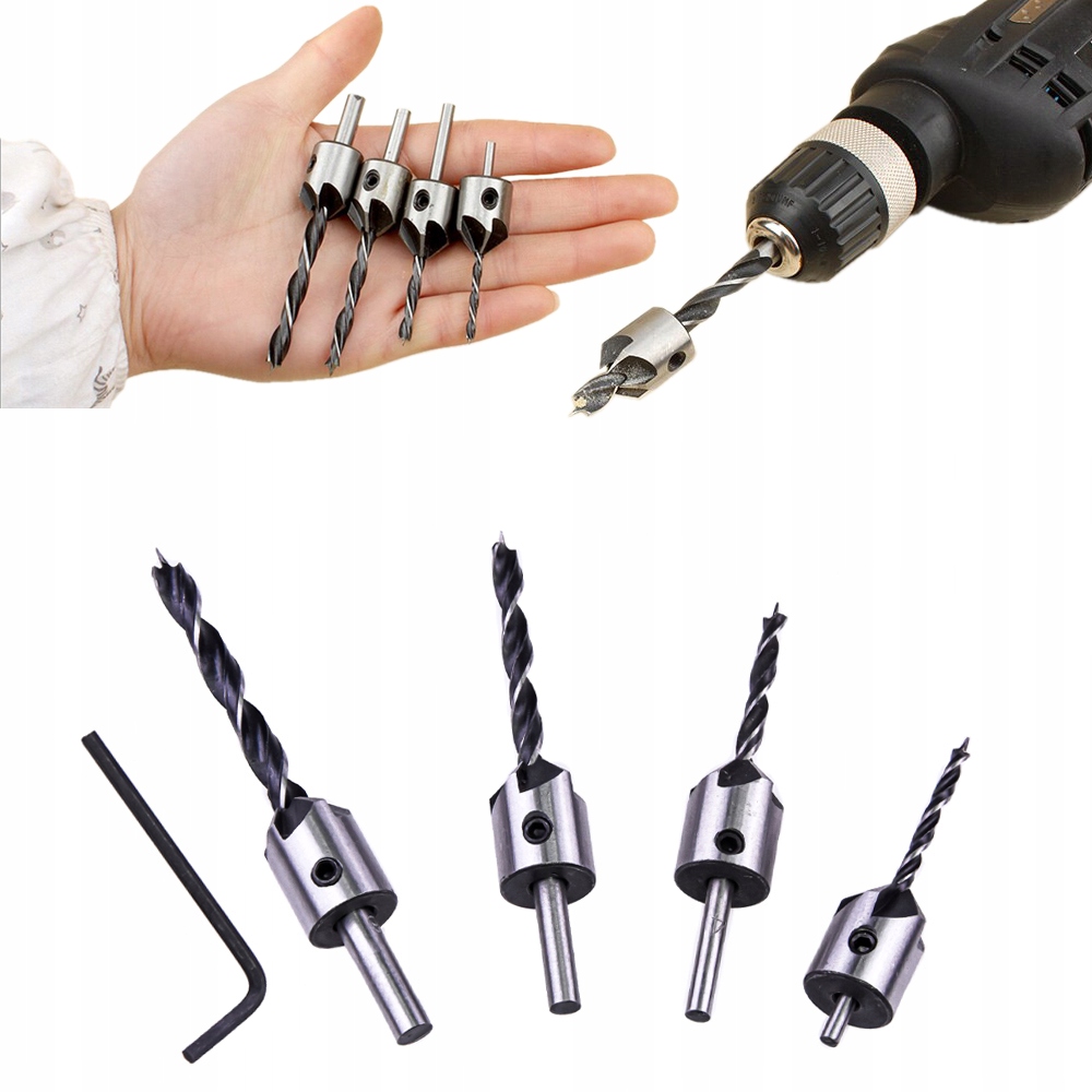 WIERTŁO WIERTŁA DO DREWNA POGŁĘBIACZEM NAWIERTAKI - 10959997463 - oficjalne archiwum Allegro