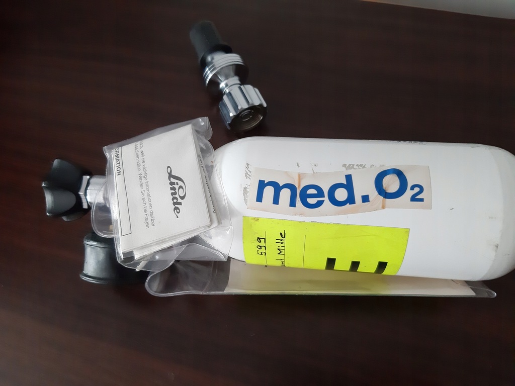 Butla z tlenem medycznym Linde 1L PEŁNA!!! - 7864609827 - oficjalne ...