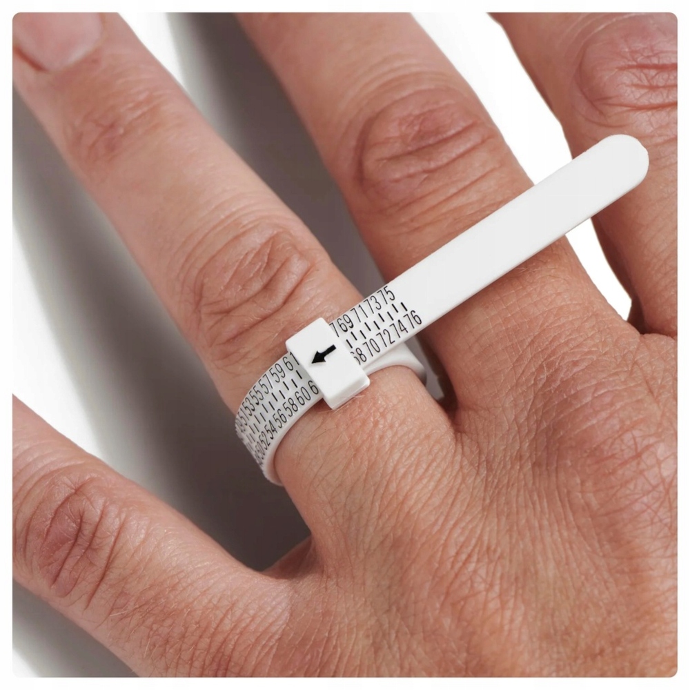 MIARA JUBILERSKA MULTISIZER DO PIERŚCIONKÓW PIERŚCIONKA OBRĄCZEK MIARKA - 14555769963 ...