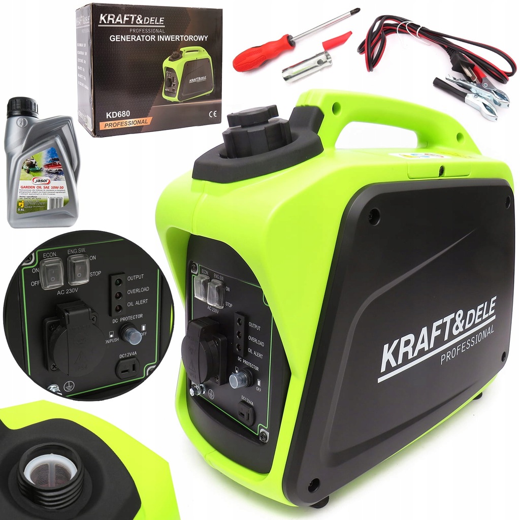 AGREGAT PRĄDOTWÓRCZY GENERATOR INWERTOROWY 1800W - 12782646692 - oficjalne archiwum Allegro