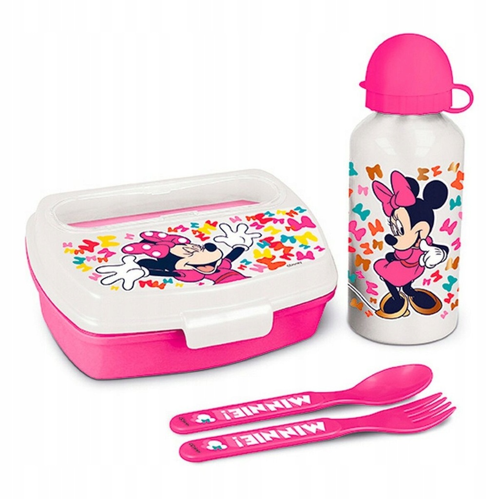 Zestaw obiadowy dla dzieci Minnie Mouse Lucky P - 12739863760 ...