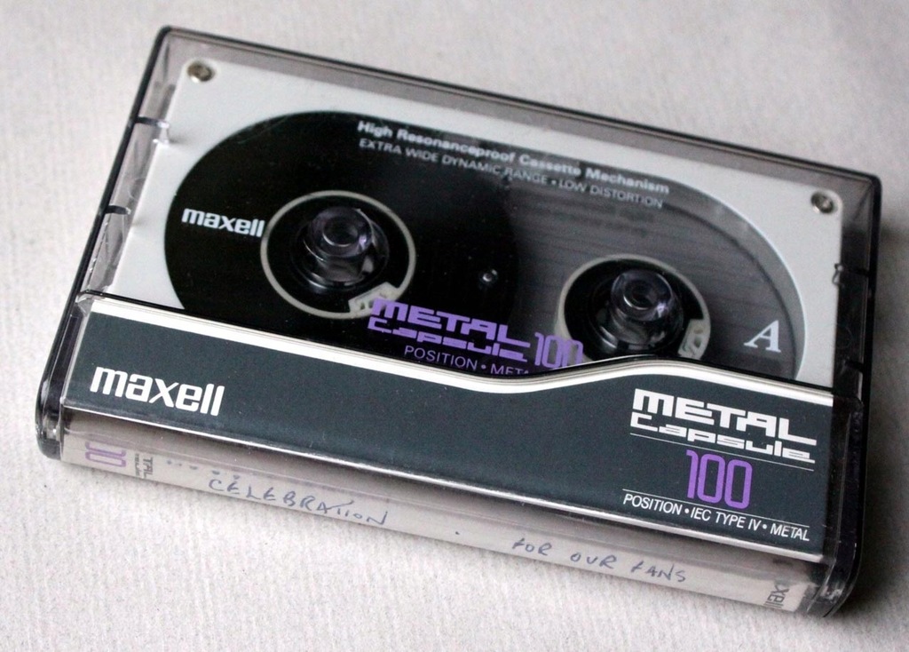 Maxell Metal Capsule 100, rok 1991, USA. - 13471583137 - oficjalne archiwum Allegro