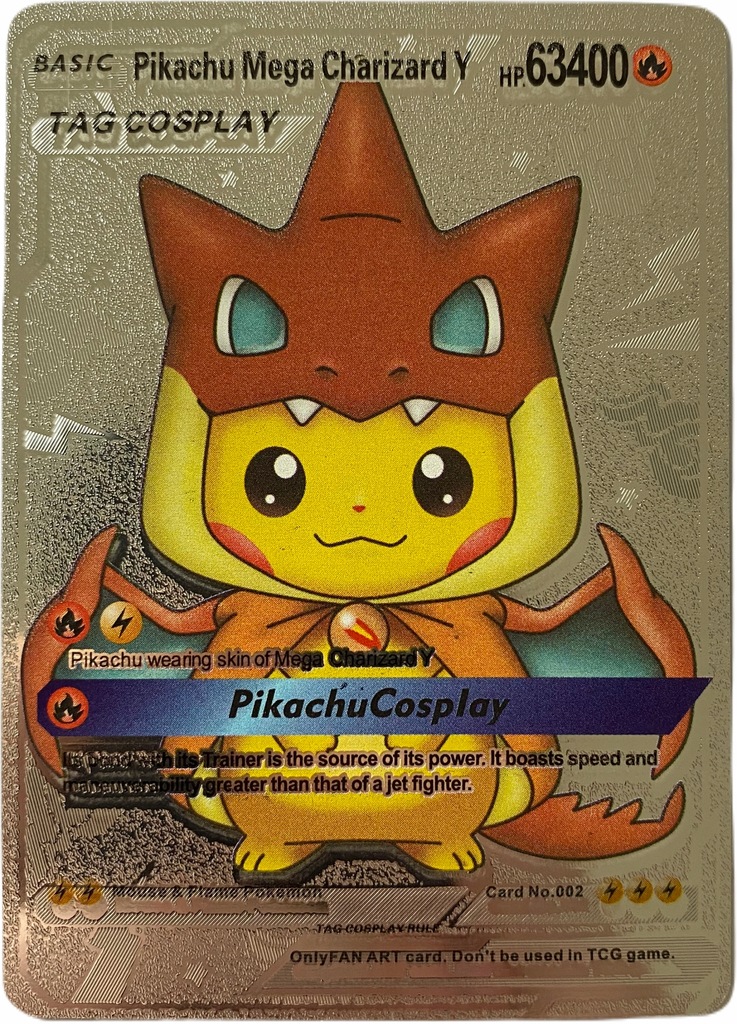 Srebrna Karta Pikachu Mega Charizard Y - 13586391220 - oficjalne archiwum Allegro