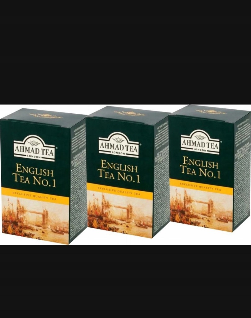 Set of 3 Ahmad Tea Black leaf English Tea No.1 250 g Loose ...