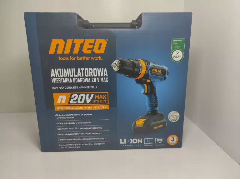 WKRETARKA NITEO AKUMULATOROWA 20V - 12527993020 - oficjalne archiwum Allegro