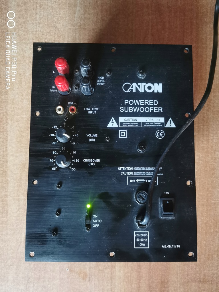 Wzmacniacz Subwoofera aktywnego CANTON - 12958728114 - oficjalne archiwum Allegro