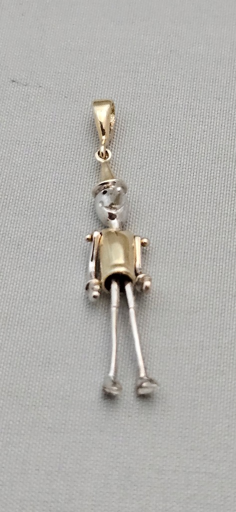 Złoty wisiorek pinokio 2,40 g - 15053547554 - oficjalne archiwum Allegro