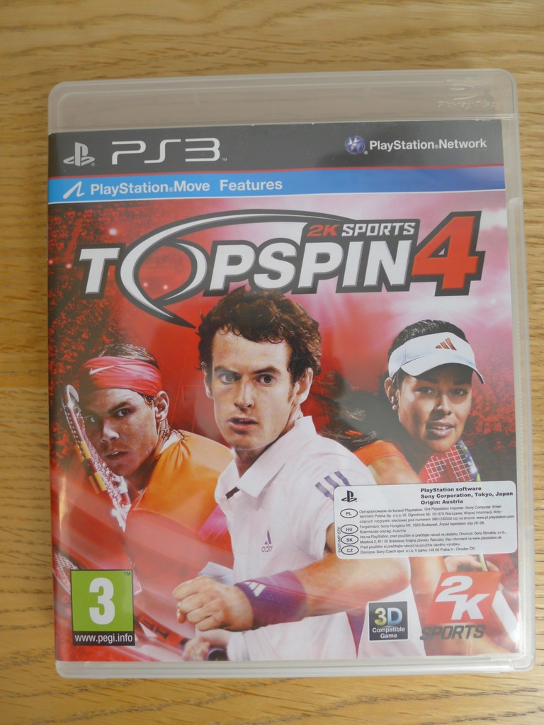 TOP SPIN 4 TENNIS ZIEMNY PS3 - 13029142341 - oficjalne archiwum Allegro