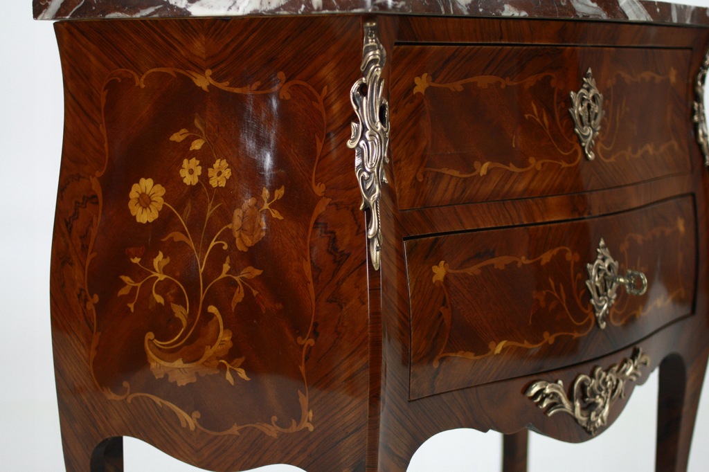 Komoda neorokoko z marmurowym blatem,antyk - 7982239718 - oficjalne ...