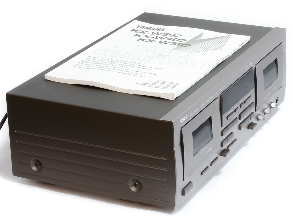 YAMAHA KX-W492 MAGNETOFON DWUKASETOWY INSTR - 14058387914 - oficjalne archiwum Allegro